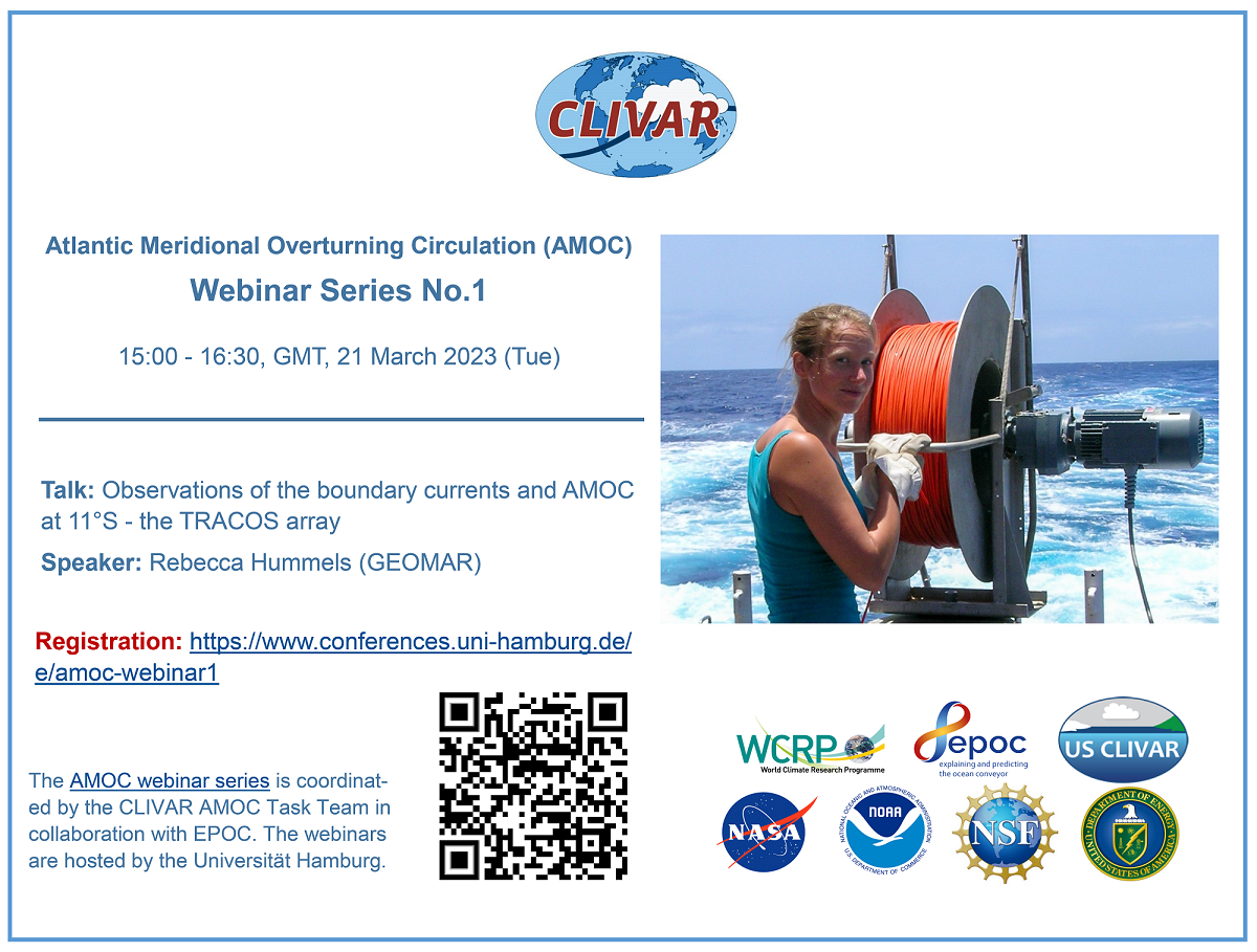 [Call for Registration] CLIVAR AMOC Webinar Series 1 | www.clivar.org